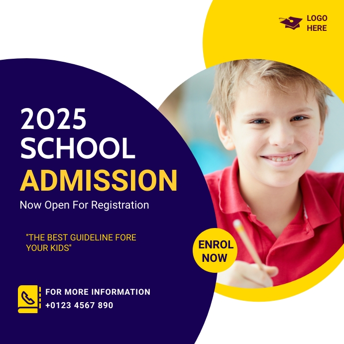 School admission post Template | PosterMyWall