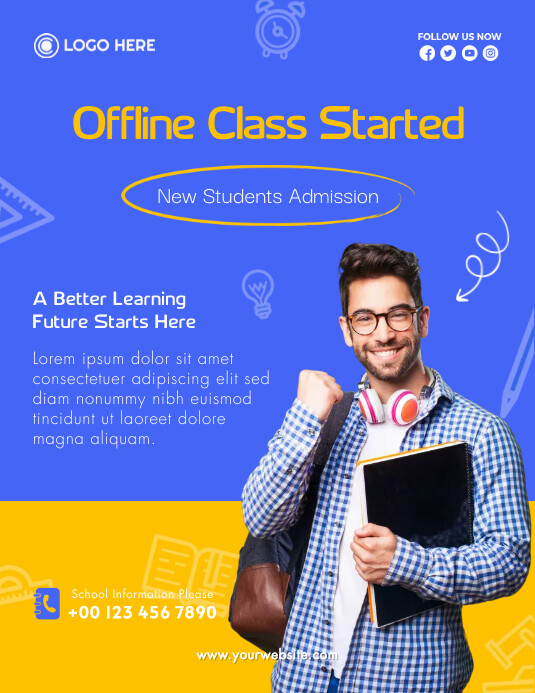 SCHOOL ADMISSION POST Template | PosterMyWall