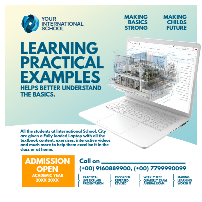 School Admission Post Template | PosterMyWall