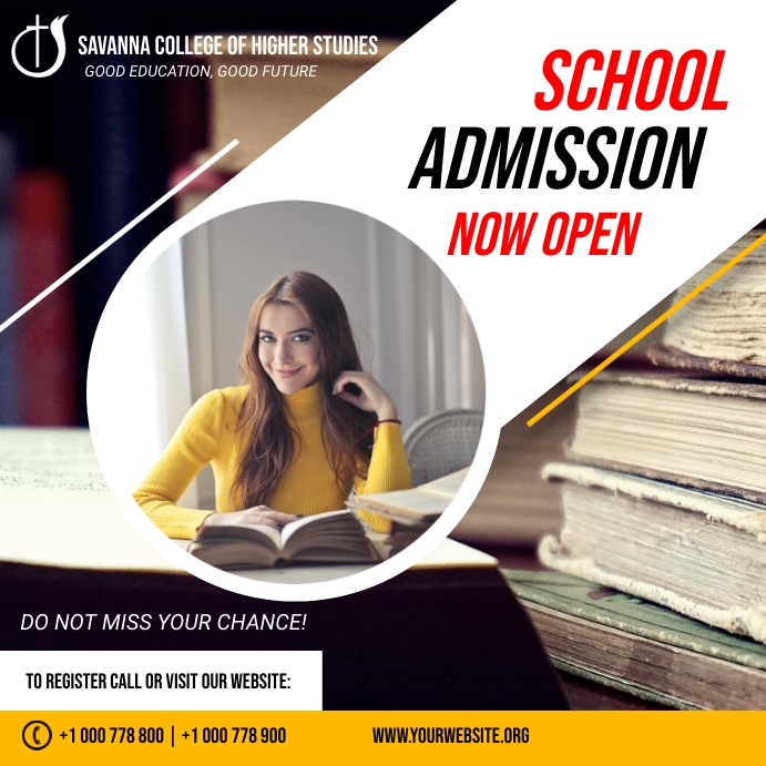 Copy of SCHOOL ADMISSION POSTER | PosterMyWall