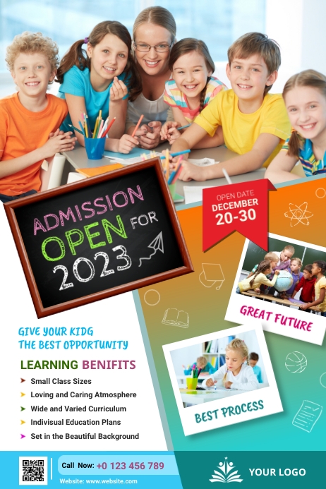 School admission Poster Template | PosterMyWall