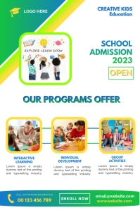 School admission poster Template | PosterMyWall