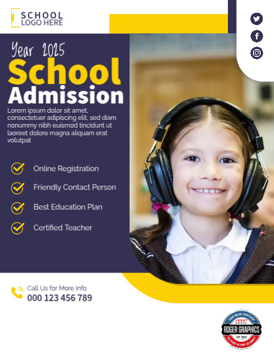 Copy of School Admission Poster | PosterMyWall