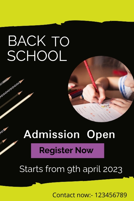 School admission poster Template | PosterMyWall
