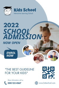Modern School Admission Open Poster Template | PosterMyWall