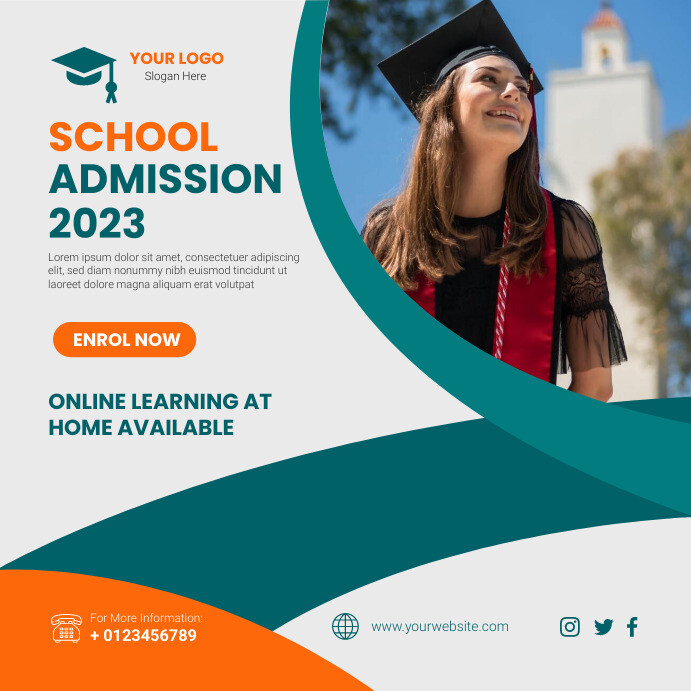 School Admission Poster Template | PosterMyWall