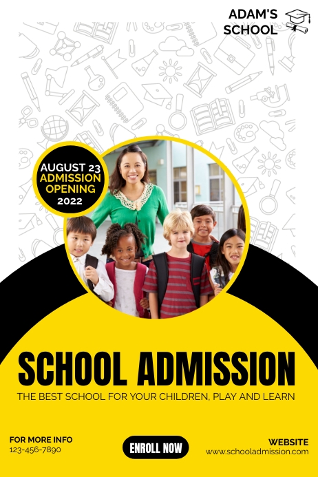 Copy of School Admission Poster Post | PosterMyWall