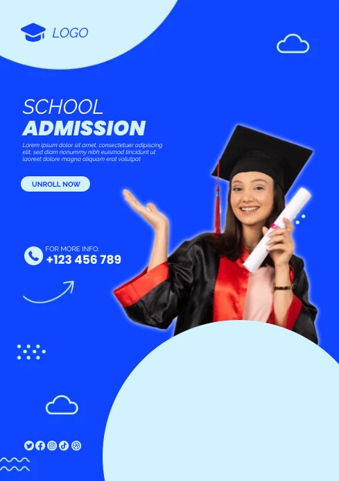 School Admission Poster Template | PosterMyWall
