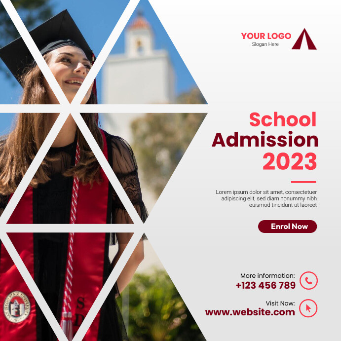 School Admission Poster Template | PosterMyWall