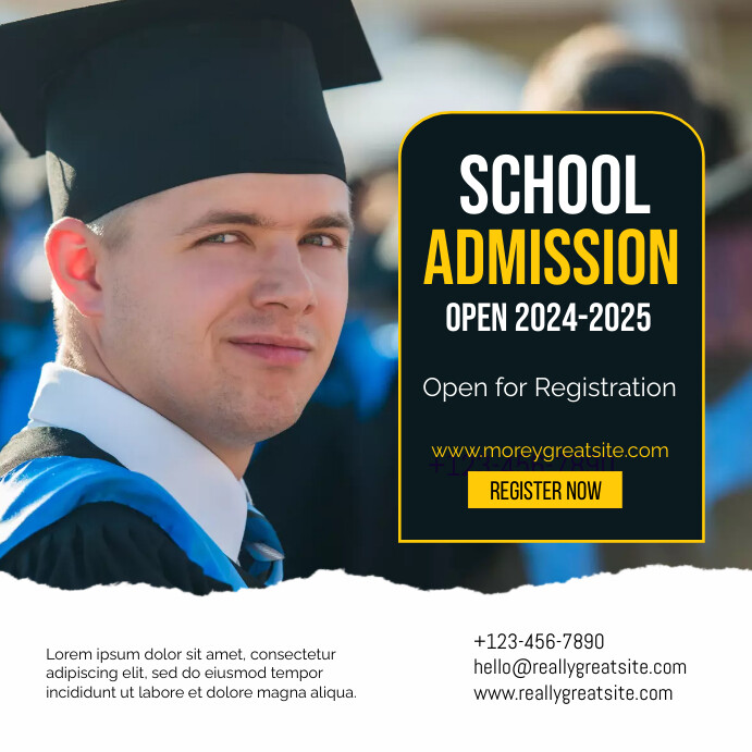 School Admission Poster Template | PosterMyWall