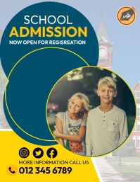 School Admission Registration Flyer Template | PosterMyWall