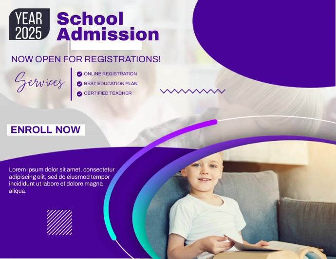 School Admission Registration Template | PosterMyWall
