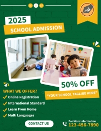 School Admission Registration Flyer Template | PosterMyWall