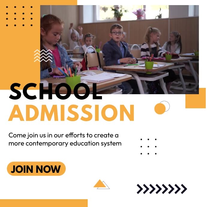 School Admission Registration Template | PosterMyWall
