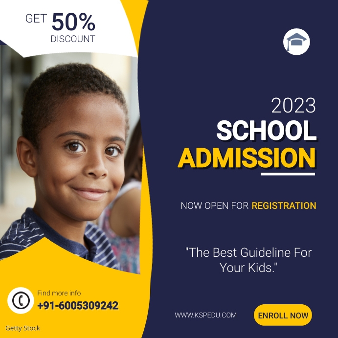 Copy of School Admission Social Media Post College Ad | PosterMyWall