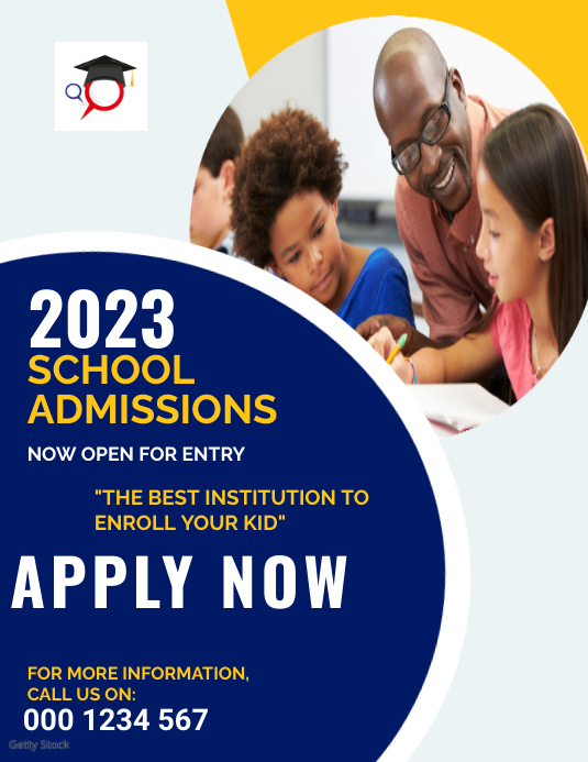 School Admissions 2023 Flyer Template | PosterMyWall