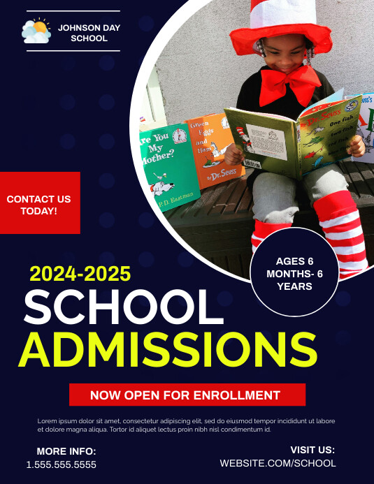 Plantilla de School Admissions | PosterMyWall