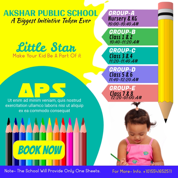 School Advert Flyer Template | PosterMyWall