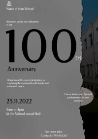 School anniversary template | PosterMyWall