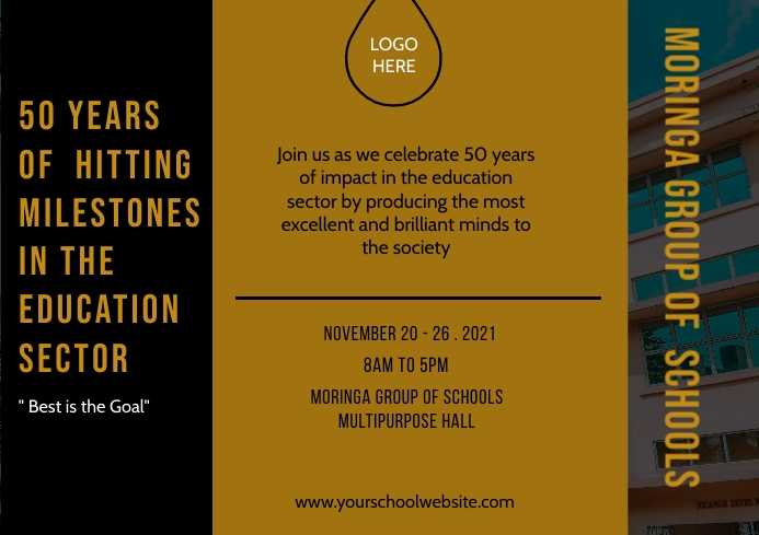 School anniversary flyer template | PosterMyWall