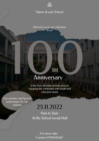 School anniversary template | PosterMyWall