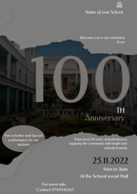 School anniversary template | PosterMyWall