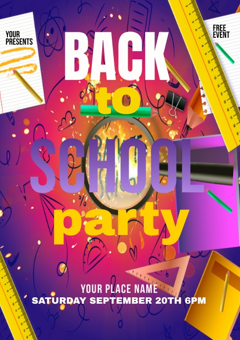 school back party flyer Template | PosterMyWall
