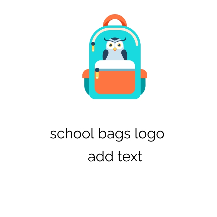 Copy of School bag template | PosterMyWall