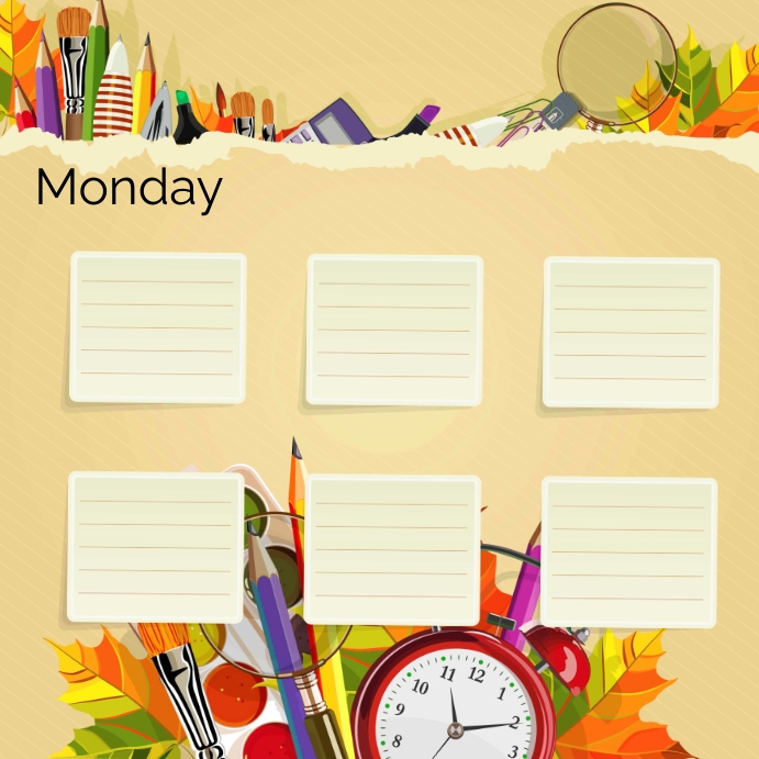 School bags poster design template | PosterMyWall