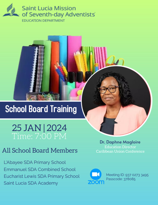 School Board training flyer Template | PosterMyWall