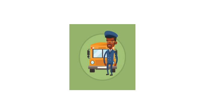 School bus and driver Template | PosterMyWall