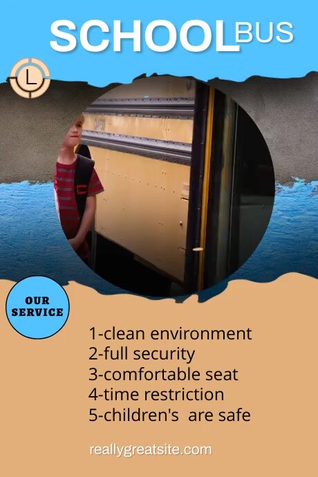 school bus designe Template | PosterMyWall