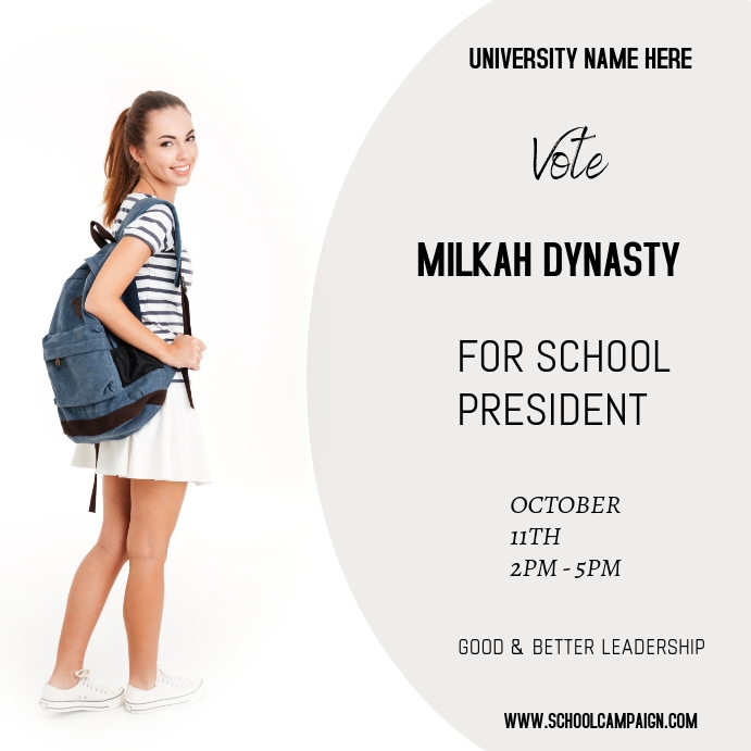 School campaign poster Template | PosterMyWall