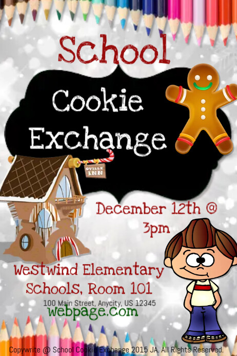 School Cookie Exchange Template | PosterMyWall