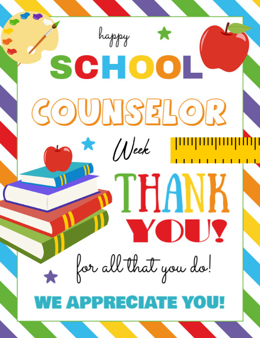 School Counselor Gift, National School Counseling Week Card Printable ...