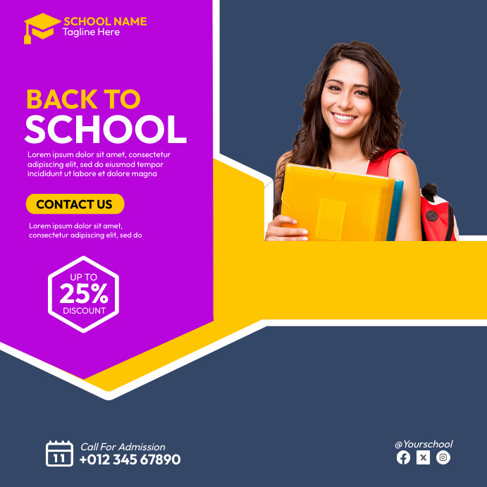 School Template | PosterMyWall