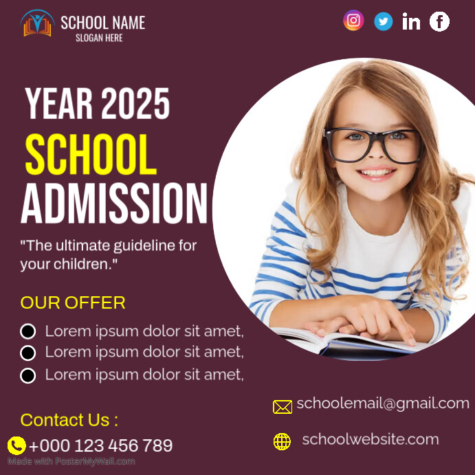 Copy of school | PosterMyWall