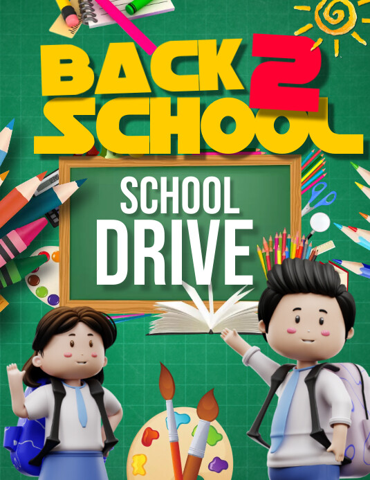 Plantilla de school drive | PosterMyWall