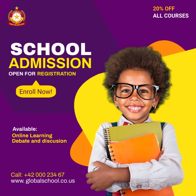 Brosur Poster Pendidikan Sekolah Templat | PosterMyWall