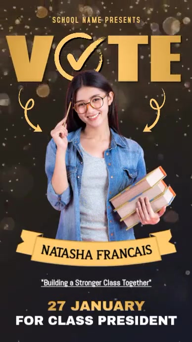 School Election Instagram Story Template | PosterMyWall