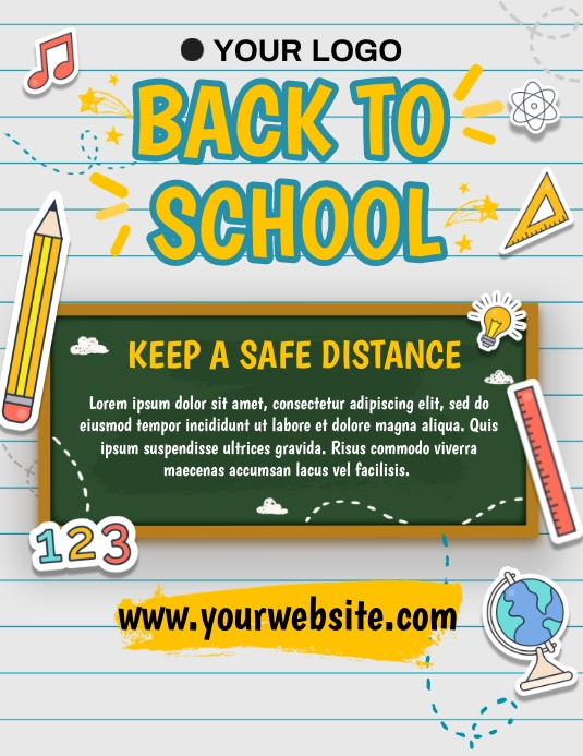 School Enrollment Template | PosterMyWall