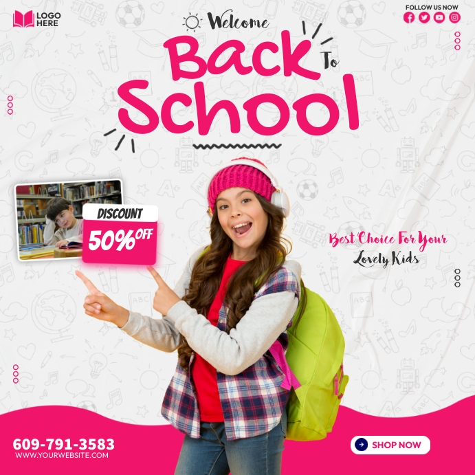 Plantilla de School Enrollment | PosterMyWall