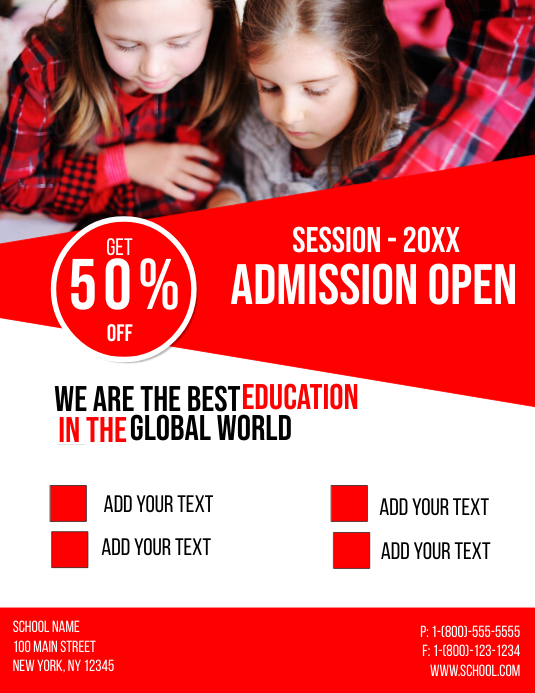 School Enrollment | PosterMyWall