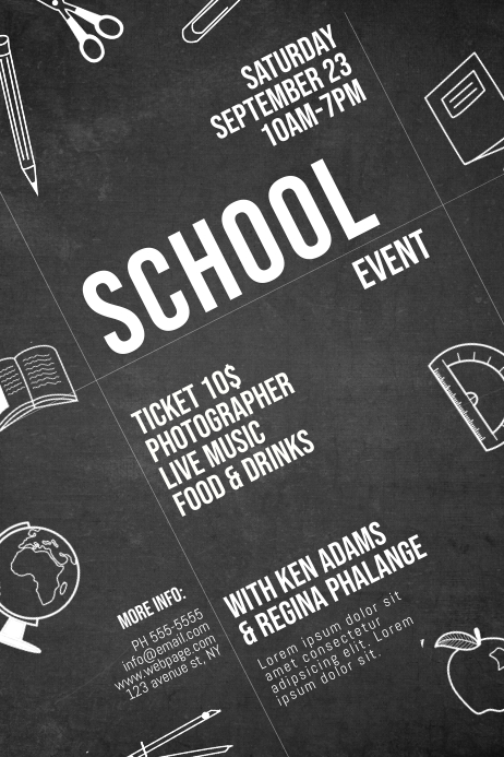 School Event Flyer TEmplate | PosterMyWall