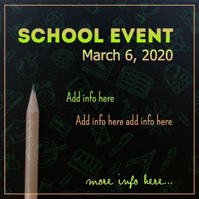 Copy of School Event Video | PosterMyWall
