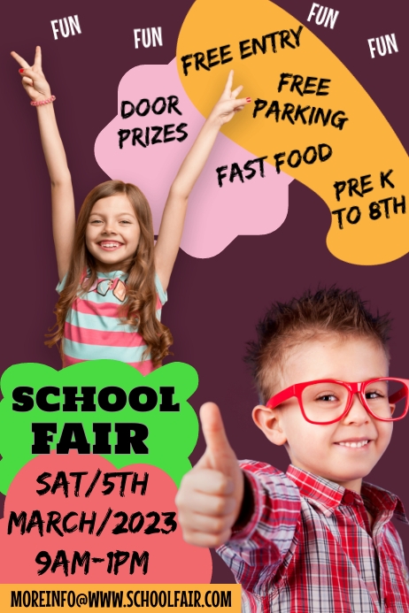 school fair ,event template | PosterMyWall