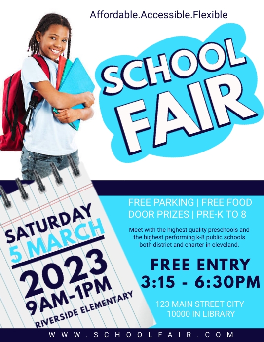Copy of SCHOOL FAIR POSTER TEMPLATE | PosterMyWall