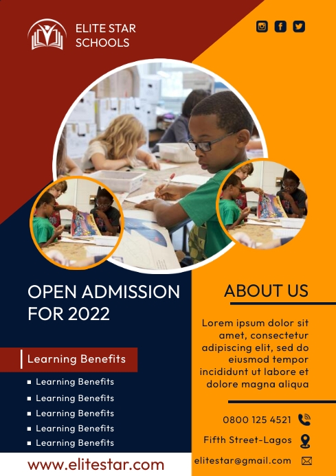 School flyer Template | PosterMyWall