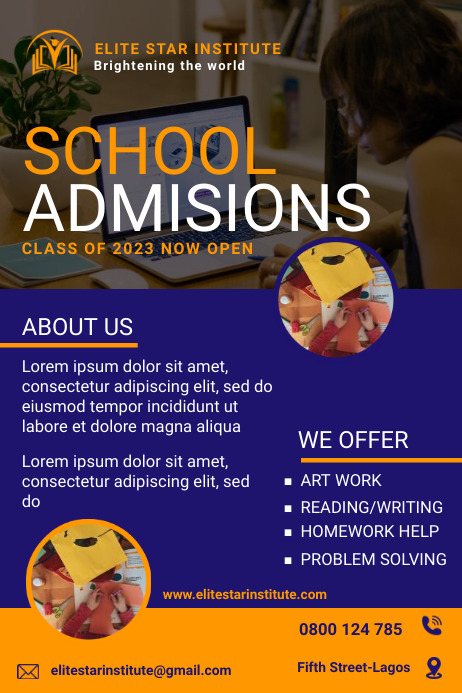 School flyer Template | PosterMyWall