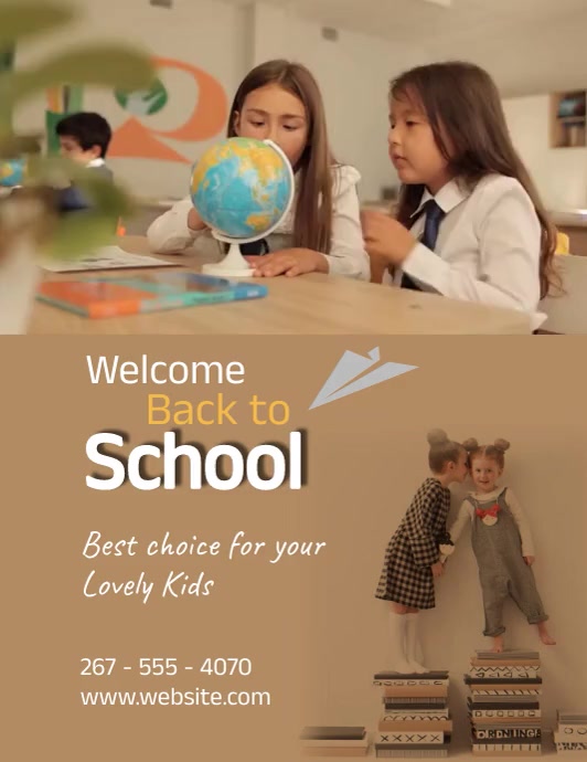 SCHOOL FLYER TEMPLATE | PosterMyWall